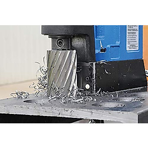 Hougen 12116 1/2 Inch Diameter x 1 Inch Depth of Cut 12,000 Series High Speed Steel Annular Cutter 3/4 Inch Weldon Shank for Magnetic Drills