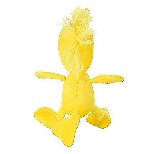 Peanuts for Pets Woodstock Figure Classic Plush Squeaker Dog Toy, 9 Inch Medium | Yellow Plush Dog Toy for All Dogs, Officially Licensed Product | Small Plush Fabric Squeaky Dog Toy (FF13329)