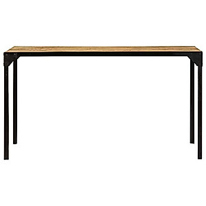 AJSEOYBS Dining Table,Dining Room Table, w/Spacious Desktop, Kitchen Table, Ideal for Living Room, Dining Room and Restaurant,Dining Table 55.1"x31.5"x29.9" Solid Mango Wood