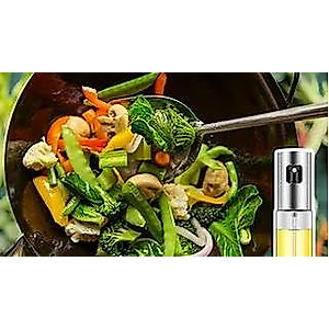 Olive oil spray Bottle, Oil Mister,100ml Spray Bottle, Olive Oil Spray for Salad, BBQ, Kitchen Baking, Roasting