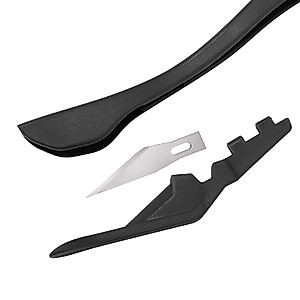 EHDIS Wrapping Paper Cutter Backpaper Slitter Film Cutting Tool Gift Wrap Cutter Carbon Film Vinyl Wrap Cutting Knife for Adhesive Vinyl,Craft Paper,Photo,Scrapbooking (2, Black)