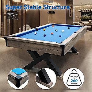 Foosball Table Soccer Arcade Games: Foosball Tables Adult Size for Home, Game Room, Bar - Competition Sized Football Table w/ 2 Balls, 2 Drink Holders
