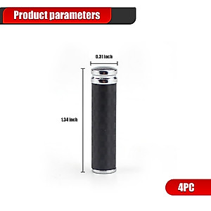 Hawyet 4 PCS Automobile Door Lock Knobs, Carbon Fiber Vehicle Door Pull Pins, Door Bolt Decorative Modification Covers, Car Interior Products, for Most Cars, Trucks and Van (Carbon Fiber)