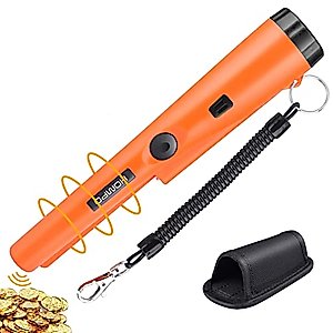 Metal Detector Pinpointer - Full Waterproof Handheld Pin Pointer Wand, High Accuracy Professional Handheld Search Treasure Pinpointing Finder Probe