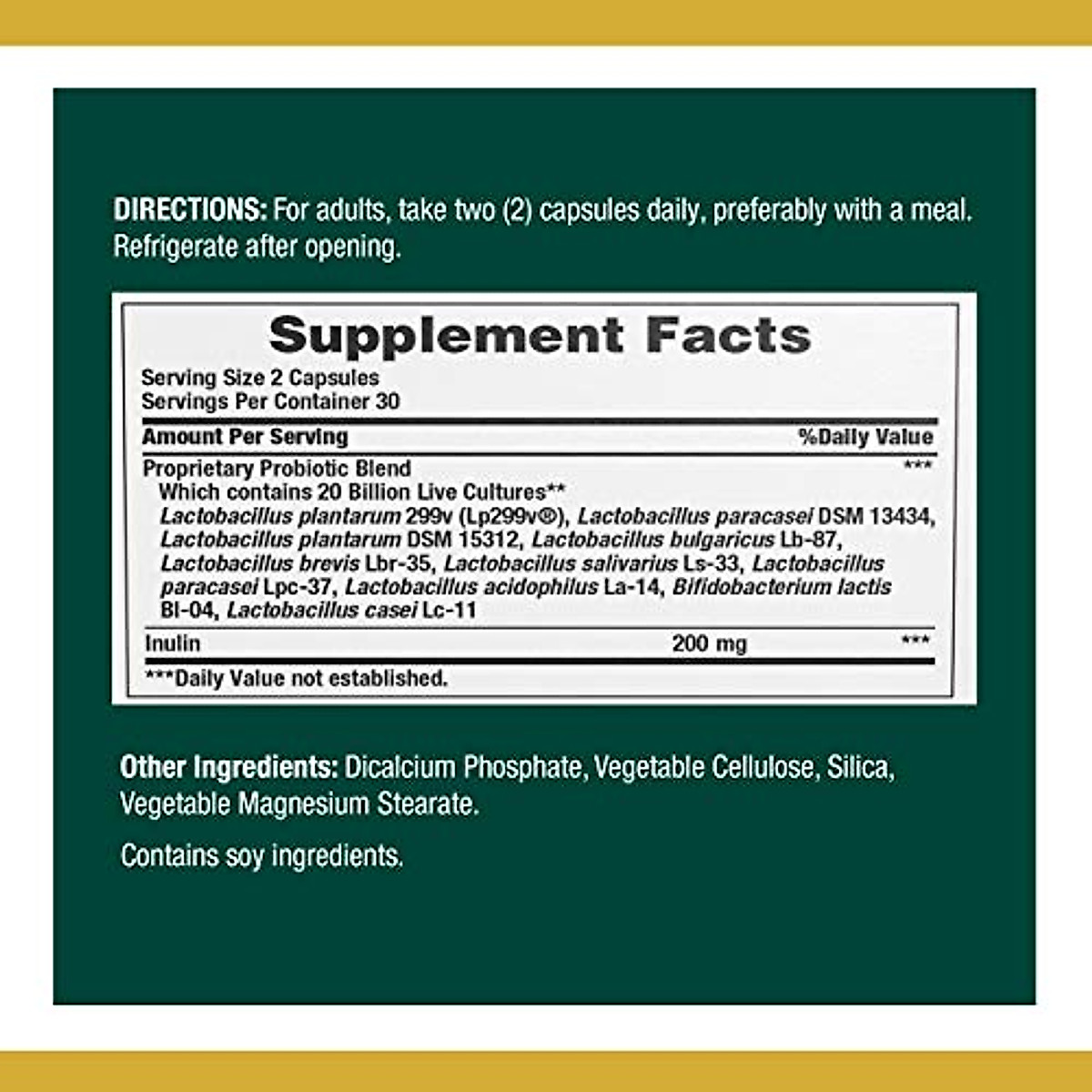 Probiotics by Nature's Bounty, Ultra Strength Probiotic 10, Immune Health & Digestive Balance, 60 Capsules