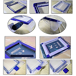 TECHTONGDA 16x20 Inch Screen Frame Mesh Silk Screen Printing Mesh Stretching Frame Glue Free Stretch Screen Frame