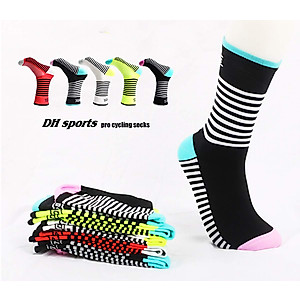 GuaziV Colorful Compression Cycling Socks for Men & Women - Perfect for Hiking, Running, Traveling, and Climbing L