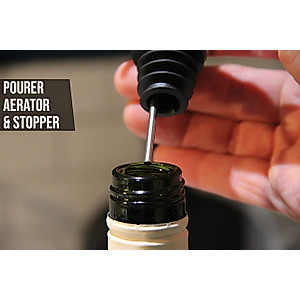 Happy Hour Elephant Wine Pourer, Standard, Pewter