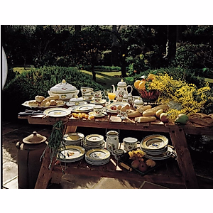 Villeroy & Boch French Garden Vienne Dinner Plate, 10.25 in, White/Multicolored