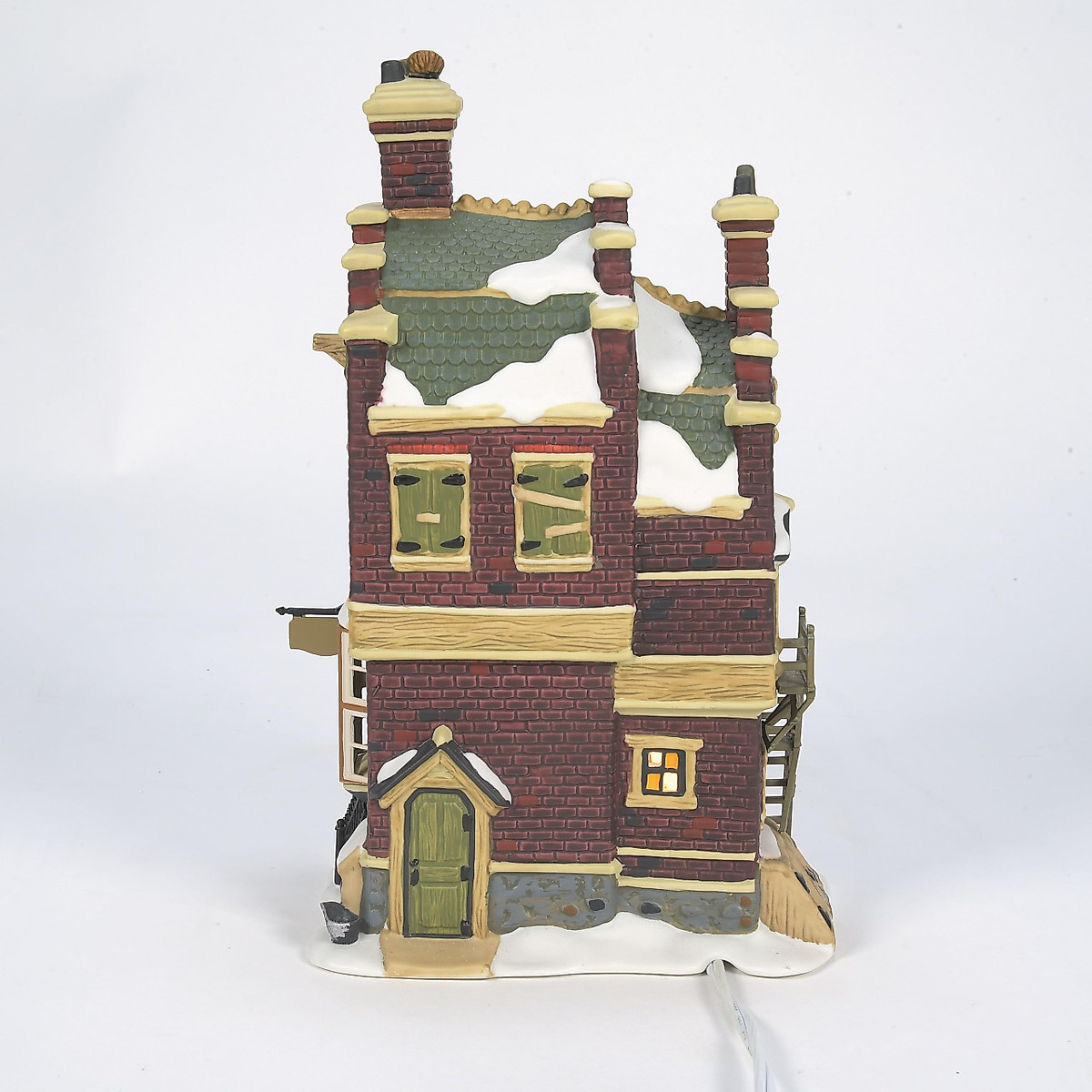 Department 56 Porcelain Dickens' Village Scrooge and Marley Counting House Lit Building, 9.65, Multicolor