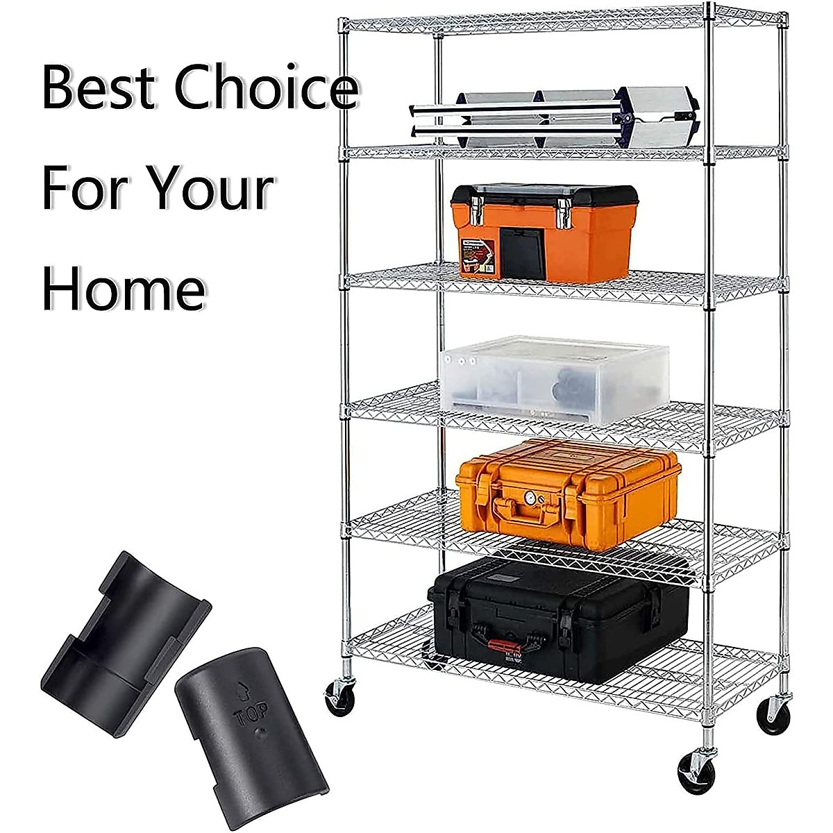 Wire Shelf Clips Shelving Sleeves - 16 Pack Shelf Lock Clips for 1" Post- Shelving Sleeves Replacements for Wire Shelving System