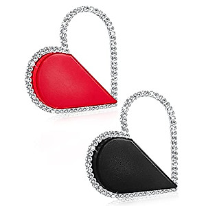 2 Pcs Evening Clutch Bag Mini Heart Shape Purse Rhinestone Diamond Clutch Wedding Party Purse Handbag for Women