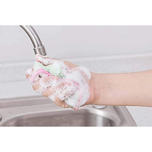 Kitchen Double Side Cleaning Sponges Scouring Pads Household Cleaning Tools Washing Tools for Pans Pots Cookware Pack of 6