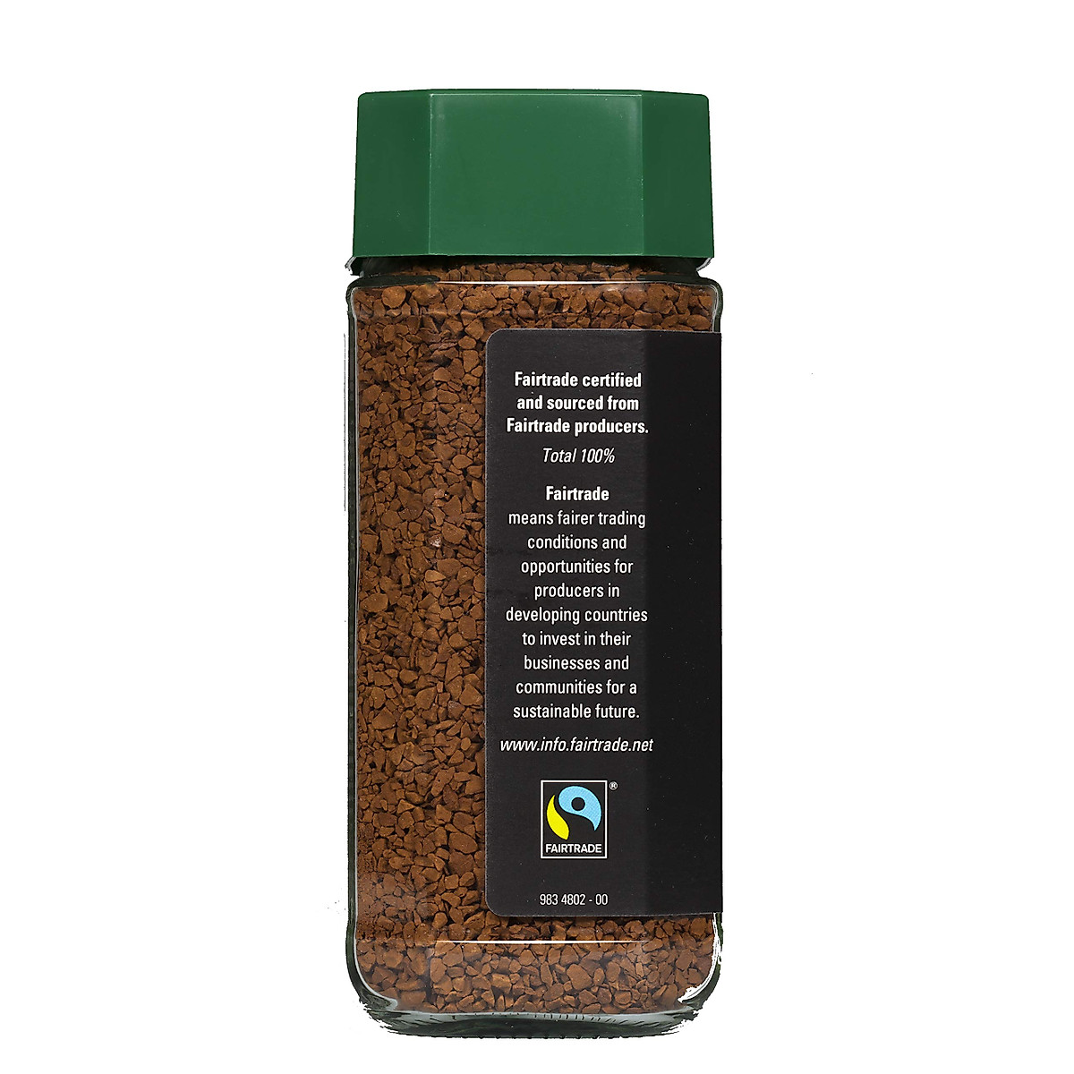 Mount Hagen 3.53oz Organic Freeze Dried Instant Decaf Coffee | Eco-friendly, Fair-Trade Decaffeinated Coffee Made From Organic Medium Roast Arabica Beans [3.53oz Jar]