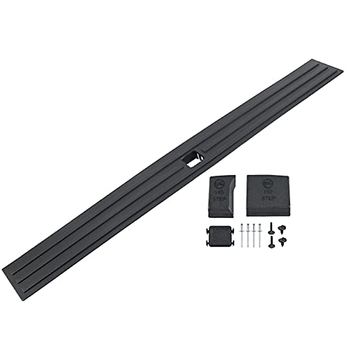 OKPARZ Compatible for Flexible Flex Step Center Tailgate Cap Mad Trim Molding with Release Button Ford F-150 F150 2015-2020 FL3Z9940602B