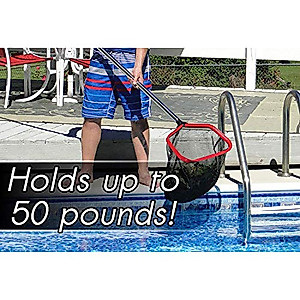 ProTuff Fine Mesh Pool Nets for Cleaning - Heavy Duty, Lifetime Replacement Pool Leaf Skimmer Holds 45 lbs - Pool Net Fits All Standard Poles