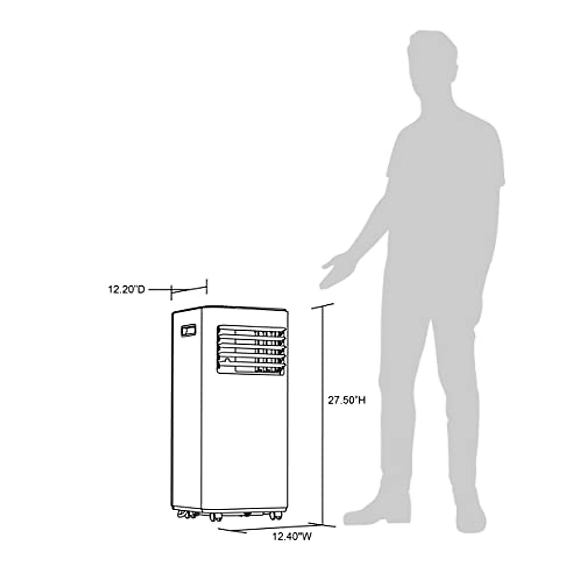 Newair Portable Air Conditioner | 10,000 BTU | White | Compact AC Design with Easy Setup Window Venting Kit, Self-Evaporative System, Quiet Operation, Dehumidifying Mode with Remote and Timer