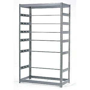 Nexel RDR24488 Reel Storage Rack, Steel, 48"L x 24"W x 84" Height, Grey Baked Enamel Finish