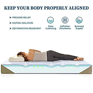MUUEGM Full Size Mattress 8 Inch, Gel Infused Memory Foam Mattress for Cool Sleep,Pressure Relief,Bed in a Box,Medium Firm Mattress,CertiPUR-US Certified