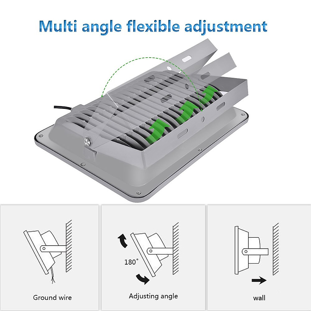 200W LED Flood Light, 20000LM 6000k(Cold White) Floodlight, IP65 Waterproof Super Bright Work Lights, CE and ROHS Certified Outdoor Security Lighting for Garage, Garden, Playground 110V (200)