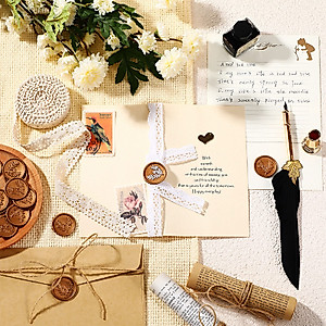 Wax Seal Stickers Envelope Seal Stickers Wedding Invitation Envelope Seals Self Adhesive Gold Stickers for Party Invitaion, Christmas, Gift Wrapping (Eucalyptus Style, 100 Pieces)