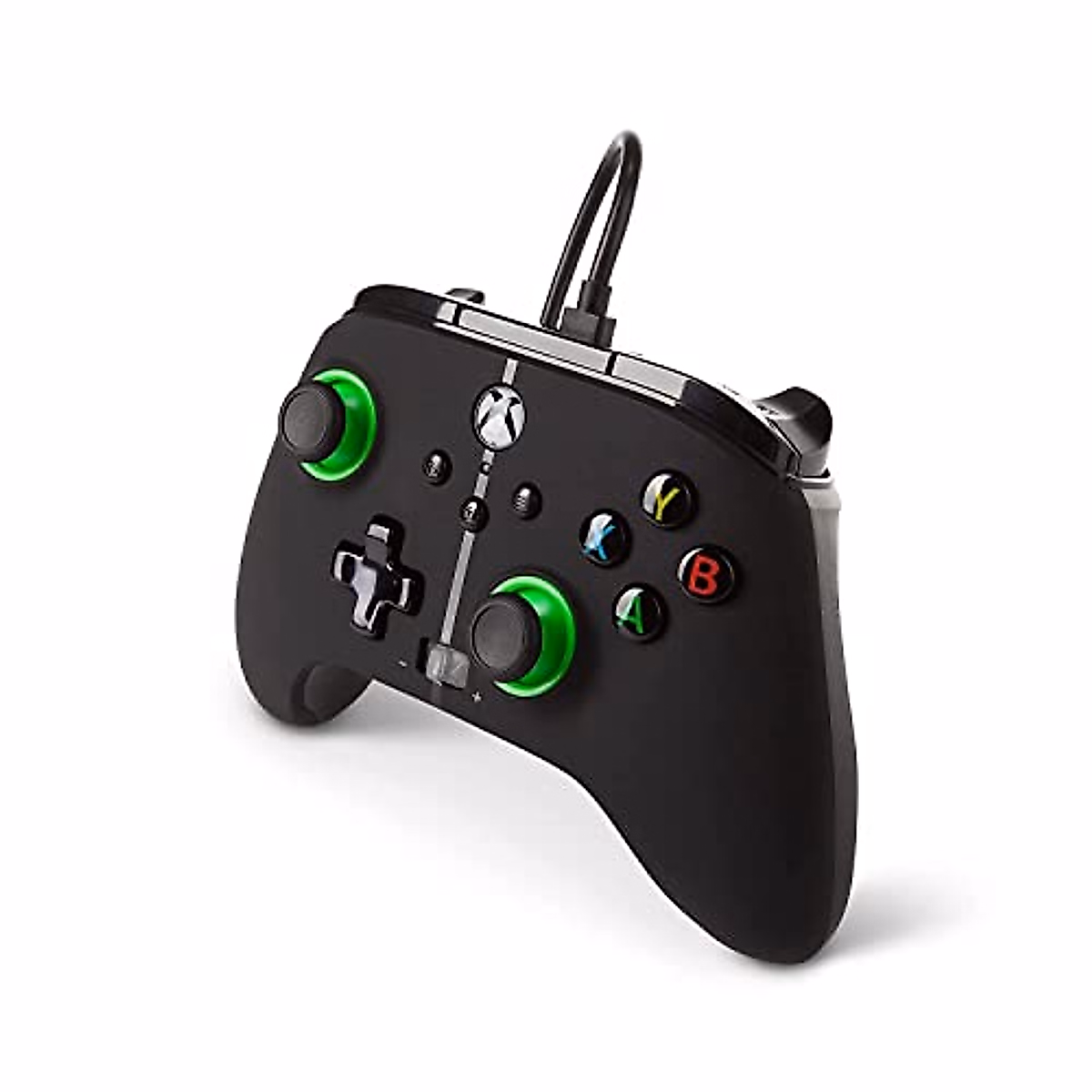 PowerA Enhanced Wired Controller for Xbox Series X|S - Green Hint, Officially Licensed for Xbox