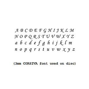 Single Small Hand Stamped Initial Charm - Sterling Silver 3/8" Disc with Letter