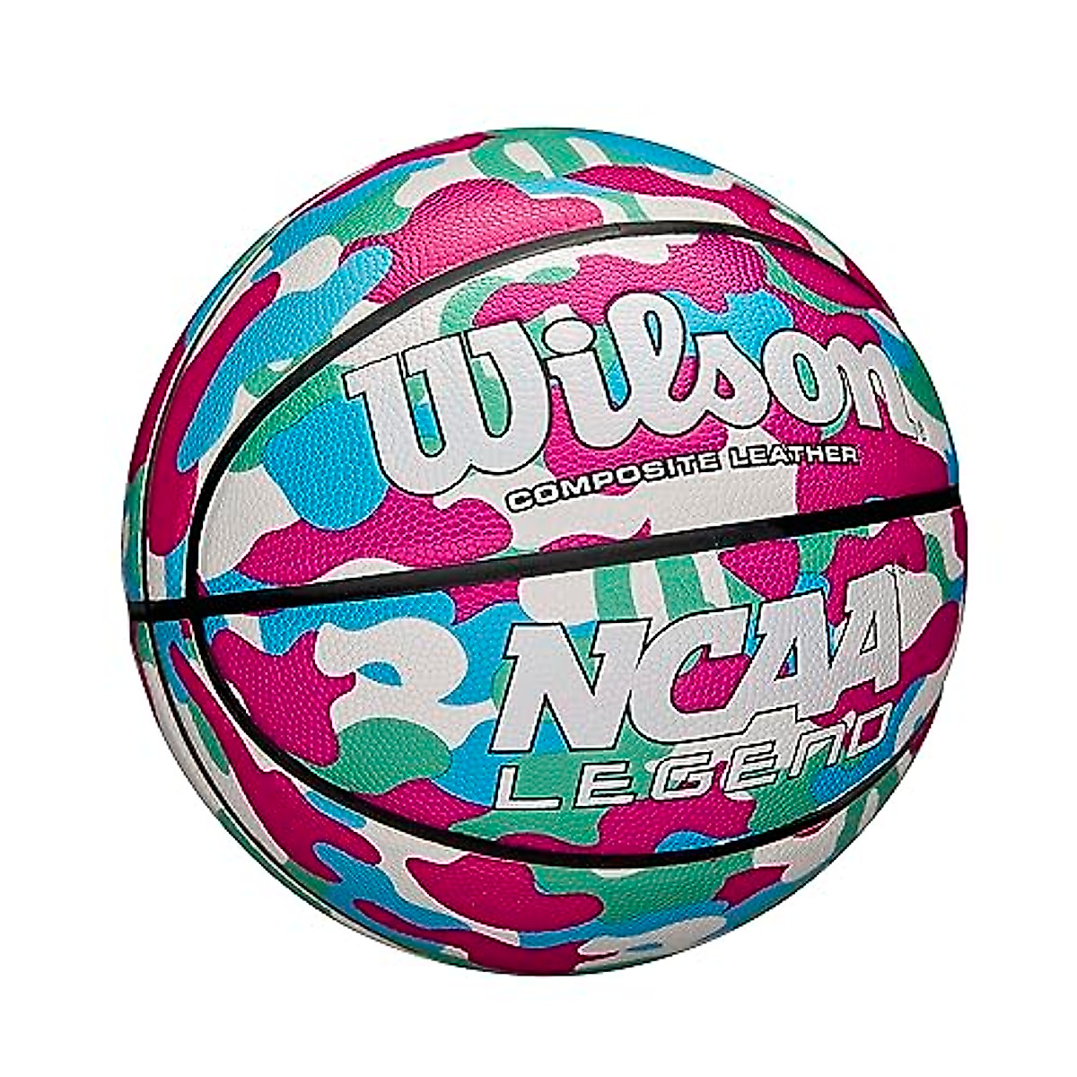 WILSON NCAA Legend Indoor/Outdoor Basketball - Pink Camo, Size 5-27.5"