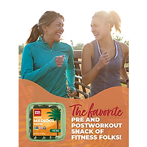 Natural Delights Medjool Dates – Large & Plump, Pitted Dates Medjool, Non-GMO Verified, Pesticide Free, Naturally Sweet Fruit Snack, Perfect for On-the-Go - Medjool Dates Pitted, 12 oz Container