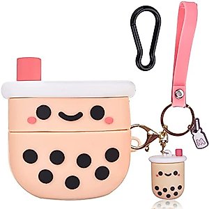 Boba AirPods Pro 2 Case Cute,AirPods Pro 2nd Generation Case Cover 2022 Pink Boba Tea AirPod Pro 2 Case for Women Girls (AirPod Pro 2 Case)