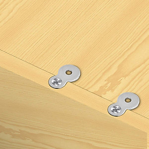 20 Pack Figure 8 Steel Desk Top Fastener Clip - Heavy Duty Figure-Eight Fasteners Clips Attaching a Table, Solid Steel, 12 Gauge