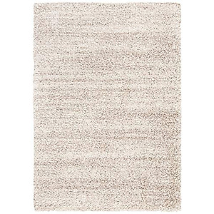 Safavieh Hudson Shag Collection 10' x 14' Ivory/Beige SGH295C Modern Abstract Non-Shedding 2-inch Thick Area Rug