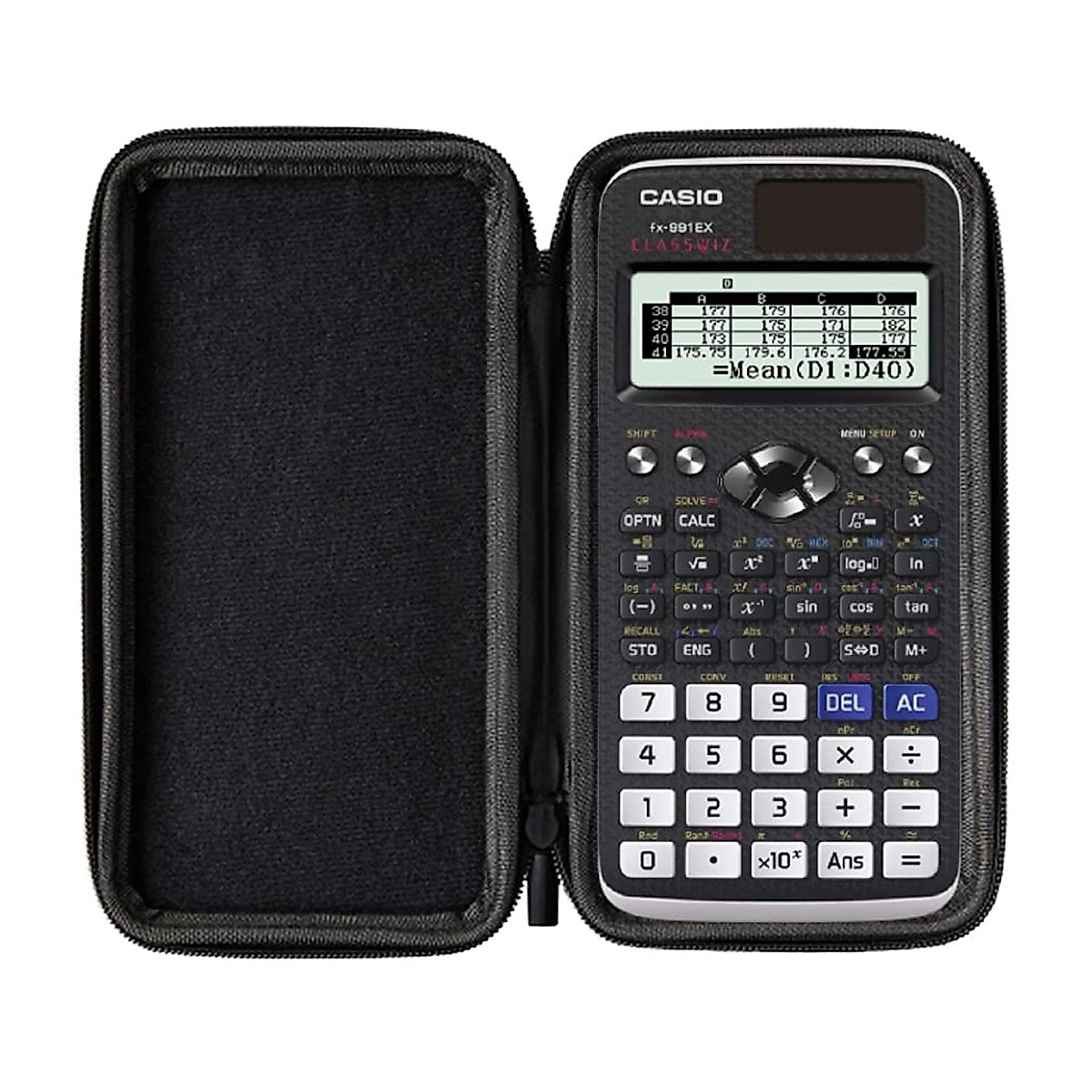 WYNGS Protective Case for Texas Instruments TI-30XS Multiview/TI-34 Multiview/TI-36X Pro/Case for Scientific Calculators in Black