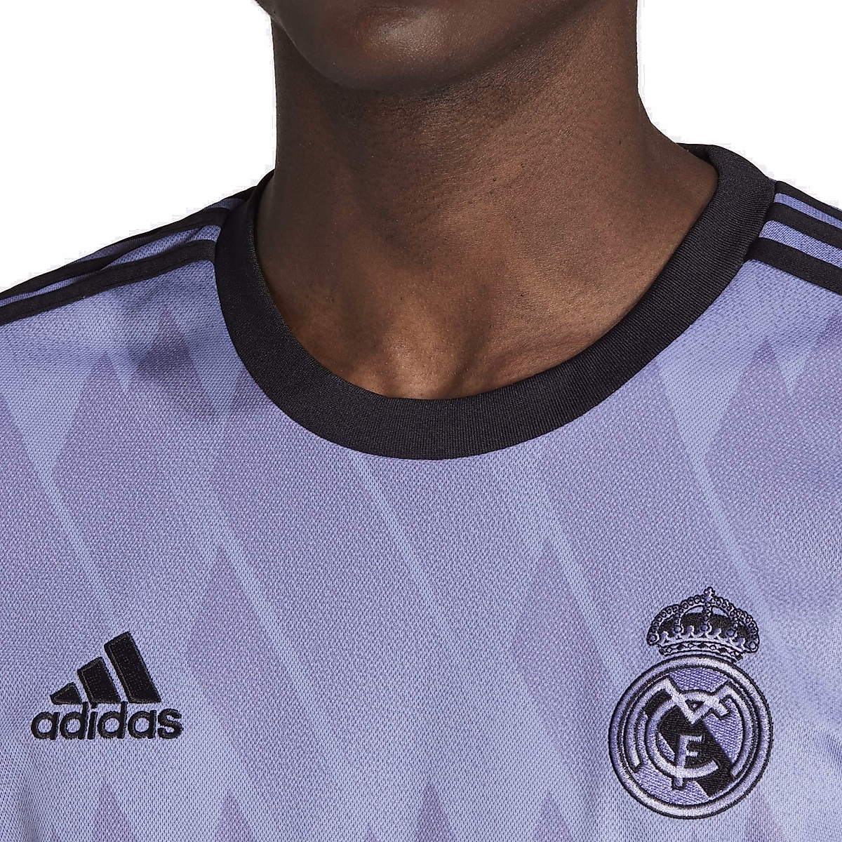 adidas Men's Soccer Real Madrid 22/23 Away Jersey (as1, Alpha, l, Regular, Regular, Large) Light Purple