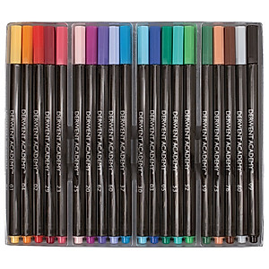 Derwent Academy Water-Soluble Markers, Fine Tip, 20 Pack (98202)