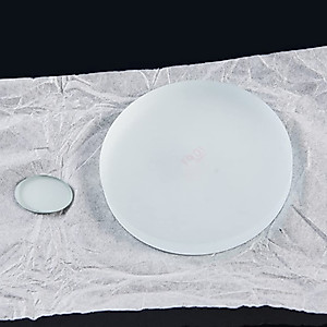 Yamix D203F1600 Reflector Primary Mirror and Secondary Mirror, 203mm Diameter 1600mm Focal Length Primary Mirror, 35mm Diameter Secondary Mirror, DIY Astronomical Telescope Mirror Kit