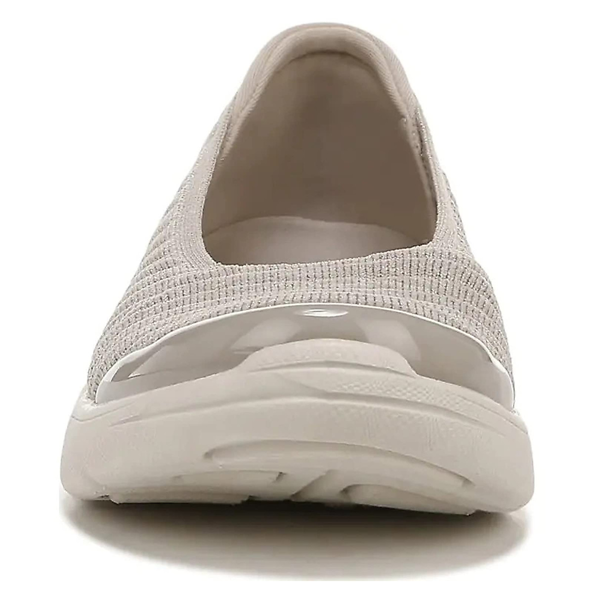 BZees Women's Legato Slip-On Flat Ballet, Taupe, 9