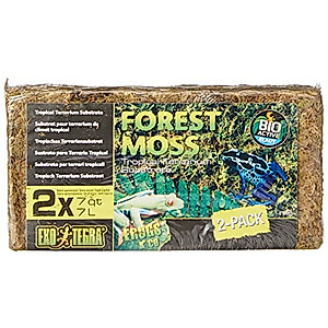 Exo Terra Forest Plume Moss, 7 Quarts, 2-Pack