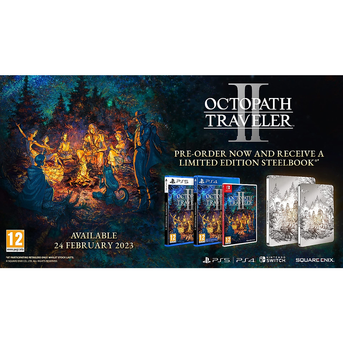 Octopath Traveler 2 - Steelbook Edition (PlayStation 4)
