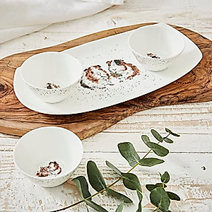 Wrendale Designs - 'Lettuce Be Friends' 3 Dishes and Tray Set