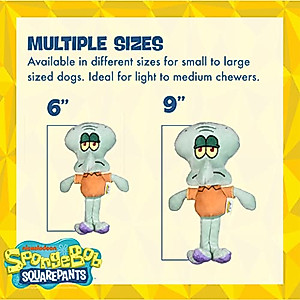SpongeBob SquarePants for Pets Squidward Figure Plush Dog Toy | 9 Inch Medium Dog Toy for Spongebob Fans | Octopus Squeaky Dog Toy for All Dogs Made from Soft Plush Fabric