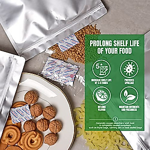 20 Packs 2000CC Oxygen Absorbers（Independent vacuum packaging）， Premium Oxygen Absorbers for Long Term Food Storage With Oxygen Indicator In Vacuum Bag,Applicable to mason jars, Mylar bags, vacuum storage bags