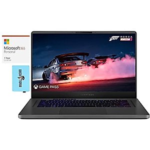 ASUS ROG Zephyrus Gaming & Entertainment Laptop (AMD Ryzen 9 6900HS 8-Core, 16GB DDR5 4800MHz RAM, 512GB SSD, GeForce RTX 3060, 15.6" 165Hz Win 11 Home) with Microsoft 365 Personal, Dockztorm Hub