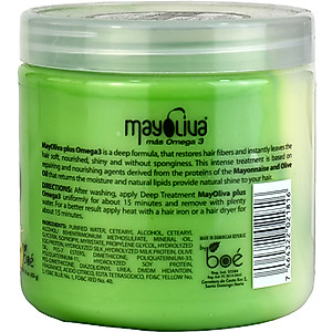 BOE Mayoliva Omega 3 Intensive Conditioning Therapy for Dry and Damaged Hair - 16 Oz, 16 Ounces