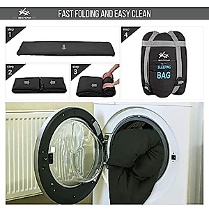 BESTEAM Warm Weather Sleeping Bag - Portable, Waterproof, Compact Lightweight, Packable with Compression Sack for Camping Backpacking Hiking, for Kids, Teens Adults - Spring Summer Fall