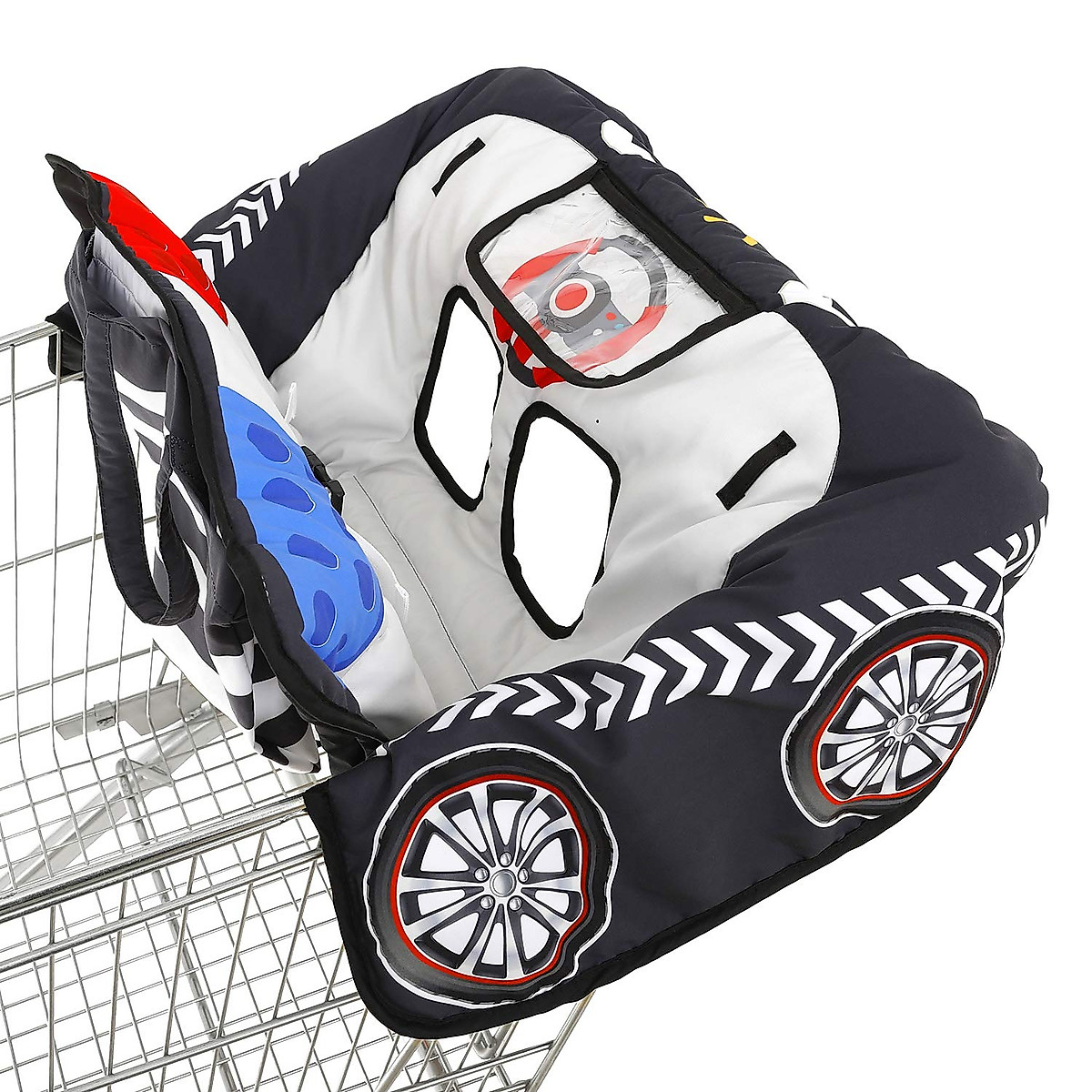 Cute Police Car Design Grocery Cart Cover for Baby