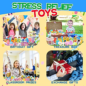 70 Pcs Party Favors for Kids 3-5 4-8 8-12 Treasure Chest Carnival Prizes Box Toys for Classroom, Pinata Filler Goodie Bag Stuffers for Birthday Party, Bulk Small Fidget Toys Pack for Boys Girls