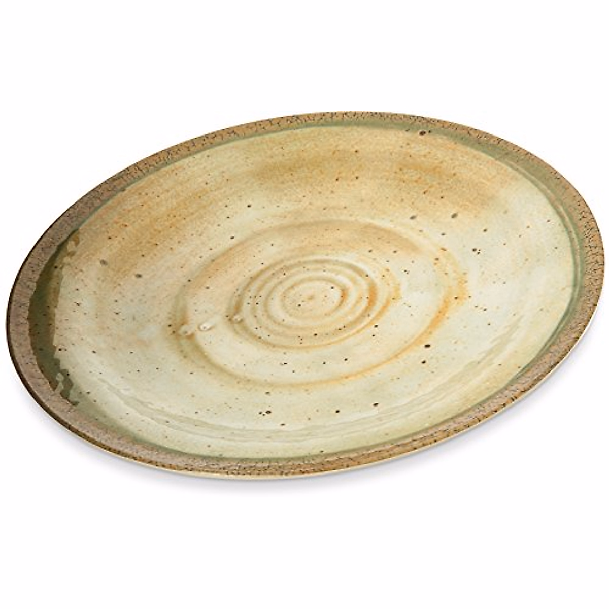 CFS GA5500670 Gathering Melamine Large Round Platter, 18", Adobe (1 Platter)