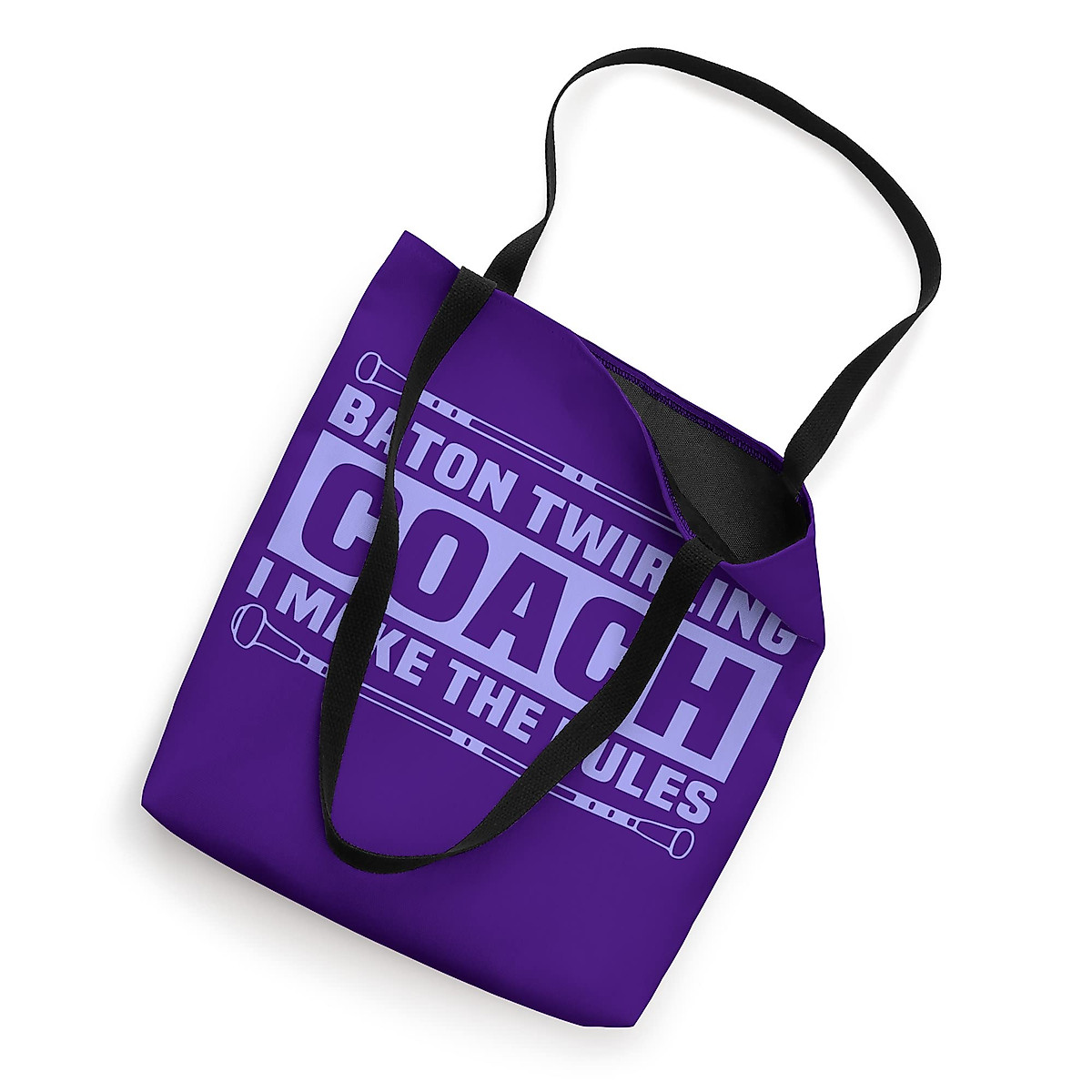 Baton Twirling Coach Twirler Marching Band Very Peri Purple Tote Bag