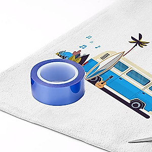 PYD Life 6 Rolls Sublimation Blanks 0.8 Inch x 52 Ft Heat Resistant Tape, Blue Heat Tape, Thermal Tape Up to 250℃(480℉) for Sublimation Tumblers Mugs Sublimation Print Heat Press